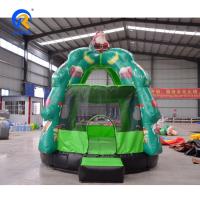 China Unisex Customized Green Christmas Tree Inflatable Castle Trampoline with Payment Terms T/T for sale
