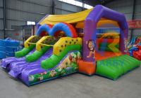 China Payment Terms T/T Outdoor Inflatable Bounce House with Double Slides and PVC Material for sale