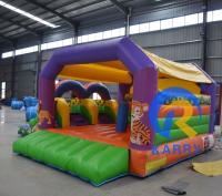 China Payment Terms T/T Outdoor Inflatable Bounce House with Double Slides and PVC Material for sale