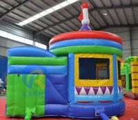 China PORTABLE Cylindrical PVC Bouncy Castle with Side Slide and Inflatable Dome The Ultimate Party Experience for sale