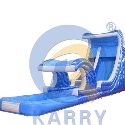 China Shopping Mall Occasion Large Inflatable Water Slide with Pool and Long Slide Path for sale