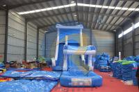 China Shopping Mall Occasion Large Inflatable Water Slide with Pool and Long Slide Path for sale