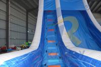 China Shopping Mall Occasion Large Inflatable Water Slide with Pool and Long Slide Path for sale