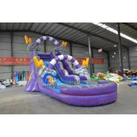 China Customized Logo Children Playground Air Filled Inflatable Water Slides for Unisex for sale