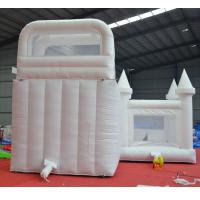 China Transform Your Backyard into a Fun Zone with Our White Inflatable Bounce House and Slide for sale