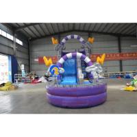 China Customized Logo Children Playground Air Filled Inflatable Water Slides for Unisex for sale