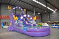 China Customized Logo Children Playground Air Filled Inflatable Water Slides for Unisex for sale