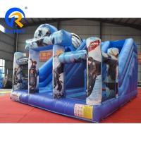 China Outdoor Playground Commercial Grade PVC How to Train Your Dragon Inflatable Bouncer with 2 Slide Games for sale