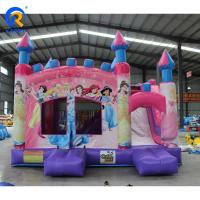 China Indoor Mall Sale PORTABLE Popular Princess Castle Trampoline Slide Combination Equipment for sale