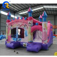 China Indoor Mall Sale PORTABLE Popular Princess Castle Trampoline Slide Combination Equipment for sale