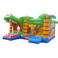China Pretty Good Jungle Crocodile Castle Slide Inflatable for Commercial Rental Business for sale