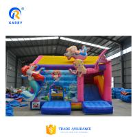 China PORTABLE Inflatable Bouncer Castle with Slide Bouncy Unicorn Sprite Jumping House for sale