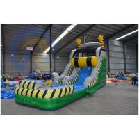 China CE Standard Accessories Square Inflatable Toxic Slide with Pool and Jungle Animal Slide for sale