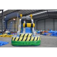 China CE Standard Accessories Square Inflatable Toxic Slide with Pool and Jungle Animal Slide for sale
