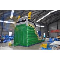China CE Standard Accessories Square Inflatable Toxic Slide with Pool and Jungle Animal Slide for sale
