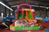 China Cartoon Mario Inflatable Double Slide for Jumping and Swimming Max Capacity 100-500kg for sale