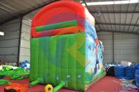 China Cartoon Mario Inflatable Double Slide for Jumping and Swimming Max Capacity 100-500kg for sale