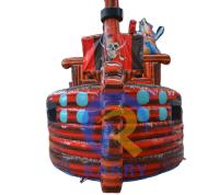 China Easy Set Up Pirate Ship Inflatable Bounce House for Kids' Outdoor Play for sale