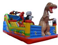 China The Most Popular Outdoor Toy Jumping Castle Newly Designed Dinosaur Theme Park Castle for sale