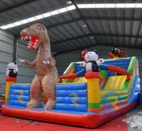 China The Most Popular Outdoor Toy Jumping Castle Newly Designed Dinosaur Theme Park Castle for sale