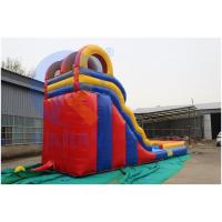 China Unsix PVC Adult Size Jumping Slide Long and Large Inflatable Water Slide with Bouncer for sale