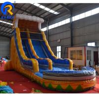 China Commercial Inflatable Dry Slide for Beautiful Outdoor and Indoor Swimming Pool Slide for sale