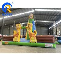 China Tree-shaped Inflatable Monkey Rock Climbing Wall with Trampoline T/T Payment Terms for sale