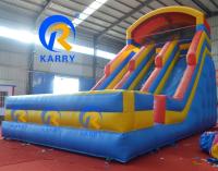 China 2023 Hot Outdoor Water Slide Combo Pool with Double Lane Rotary Design and PVC Material for sale