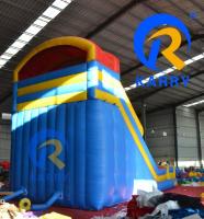 China 2023 Hot Outdoor Water Slide Combo Pool with Double Lane Rotary Design and PVC Material for sale