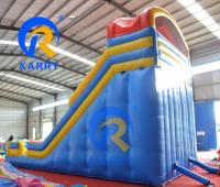 China 2023 Hot Outdoor Water Slide Combo Pool with Double Lane Rotary Design and PVC Material for sale