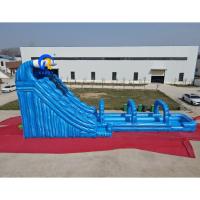 China 18x4.5x7m Outdoor Double Slide Inflatable Water Slide Pool Combo Large Extended Slide for sale