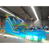 China Max Capacity Over 500kg Inflatable Commercial Grade Blue Water Slide for Outdoor Fun for sale