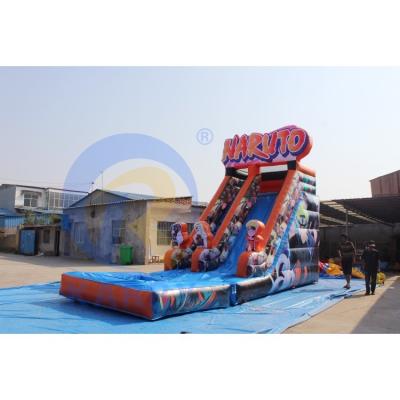 China Customized Color Inflatable Dry Slide Swimming Pool Combo for Outdoor Entertainment for sale