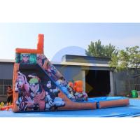 China Customized Color Inflatable Dry Slide Swimming Pool Combo for Outdoor Entertainment for sale