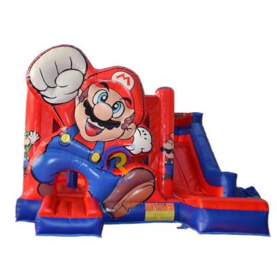 China Outdoor Toy Castle Customized Logo Acceptable Inflatable Bounce House with Slide for sale