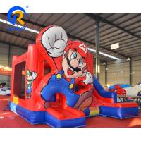 China Outdoor Toy Castle Customized Logo Acceptable Inflatable Bounce House with Slide for sale