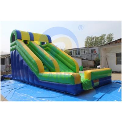 China Attract CE EN14960 Certified Leopard Print Arch Inflatable Water Slides with Swimming Pool for sale
