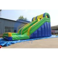 China Attract CE EN14960 Certified Leopard Print Arch Inflatable Water Slides with Swimming Pool for sale