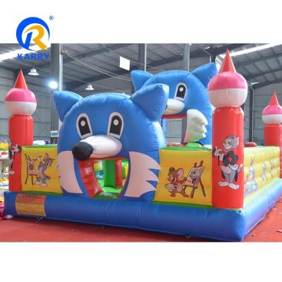 China Commercial Event Inflatable Outdoor Amusement Park Equipment for Kids Tom Jerry Theme for sale