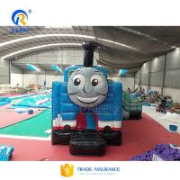 China Features PORTABLE Inflatable Slide Inside the Mall 2024 Cartoon Train Slide Trampoline for sale