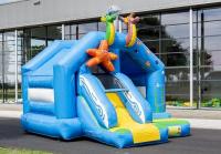 China Portable Backyard Inflatable Bounce House with Small Slide Commercial Event Promotion for sale