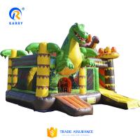 China Commercial Dinosaur Castle Land Slide Inflatable Toy Unisex Gender Delivery by Sea/Air for sale