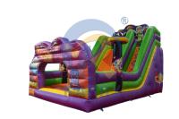 China PVC Commercial Wet Dry Space Travel Slide Inflatable Bouncy House for Kids and Adults for sale