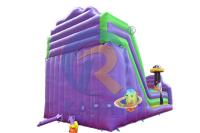 China PVC Commercial Wet Dry Space Travel Slide Inflatable Bouncy House for Kids and Adults for sale