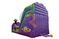 China PVC Commercial Wet Dry Space Travel Slide Inflatable Bouncy House for Kids and Adults for sale