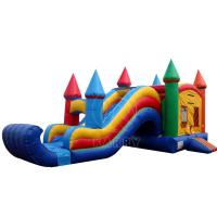 China Children's Outdoor Inflatable Castle Slide Field with Customized Logo and Durable PVC for sale