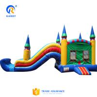 China Children's Outdoor Inflatable Castle Slide Field with Customized Logo and Durable PVC for sale