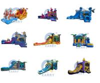 China 14 Years Age Range Outdoor Inflatable Bounce House Castle with Slide and Water Park for sale
