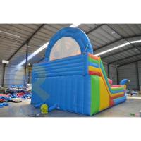 China Outdoor Kids Playground Inflatable Bouncy Castle with Slide Customized Color for sale