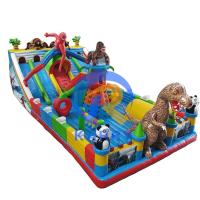 China Spiderman Inflatable Slides Combo Obstacle Course Unisex Outdoor Playground Bouncer Slide for sale